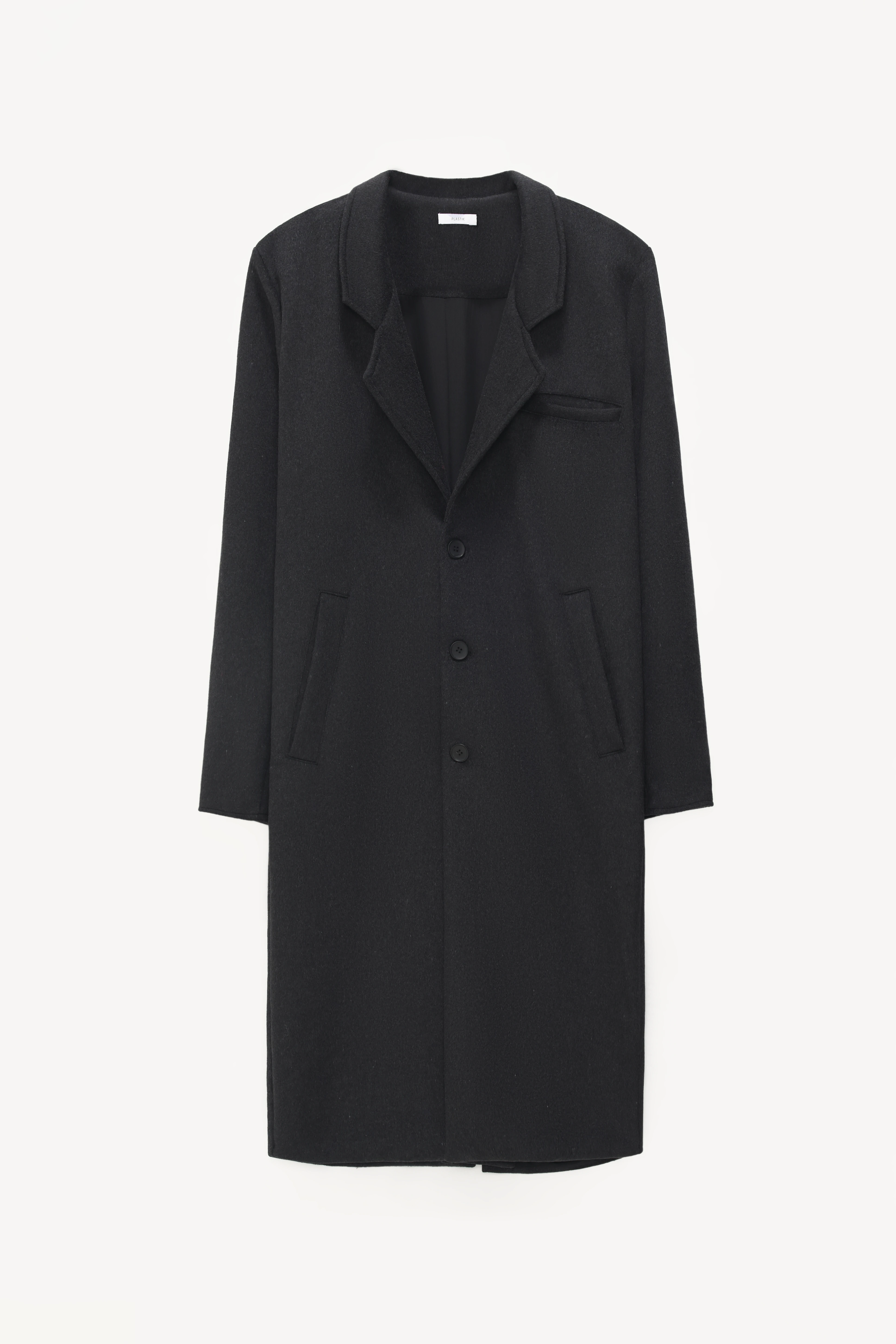 Richard Wool Coat in Charcoal Grey | Medusa Store